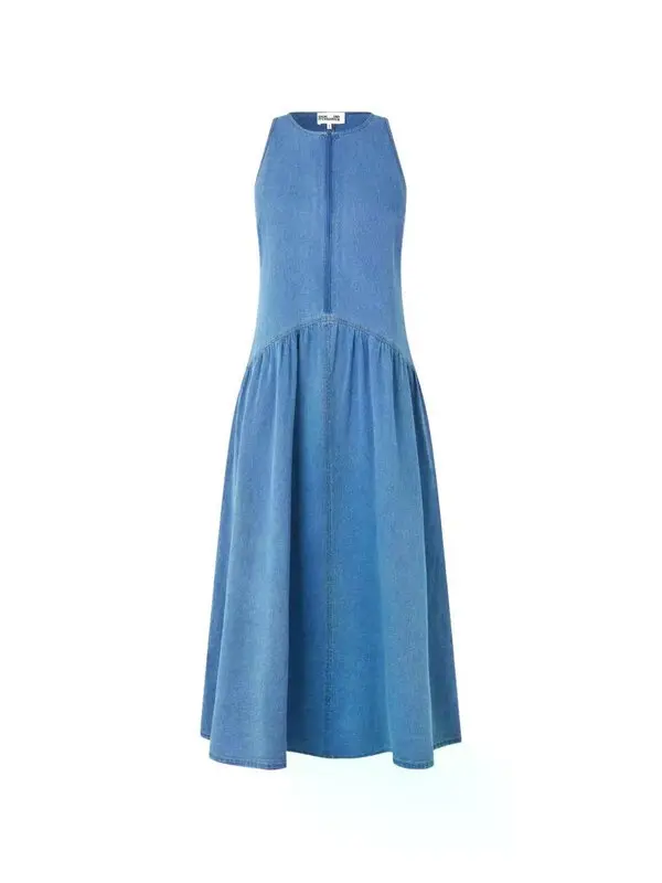 Baum Und Pferdgarten Almina Denim Maxi Dress - Blue