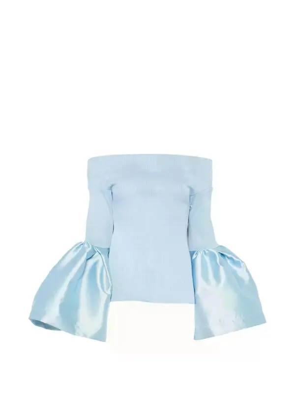 MARQUES' ALMEIDA Off-shoulder Ribbed Knit Blouse