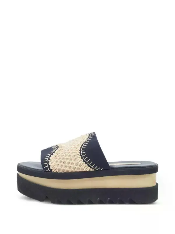 Stella McCartney Beige Mesh Platform Sandals