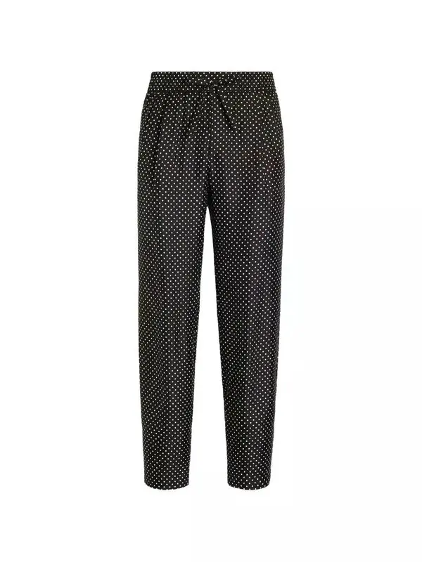 Dolce & Gabbana Polka Dot-print Silk Twill Trousers