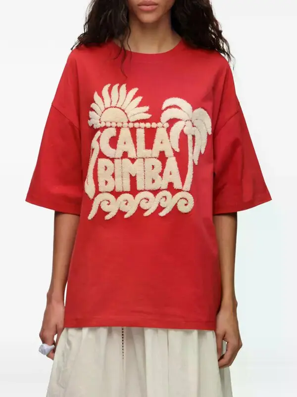 Bimba Y Lola Towelling Logo T-shirt