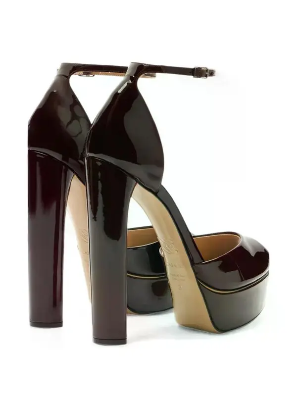 Casadei Flora Patent Leather Sandals - Red