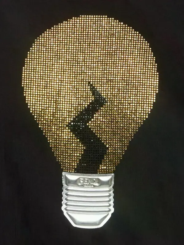 Fendi Lightbulb Embellished T-shirt
