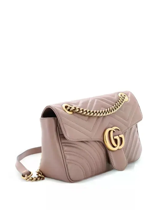 Gucci Gg Marmont Matelassé Leather Medium Shoulder Bag - Neutrals