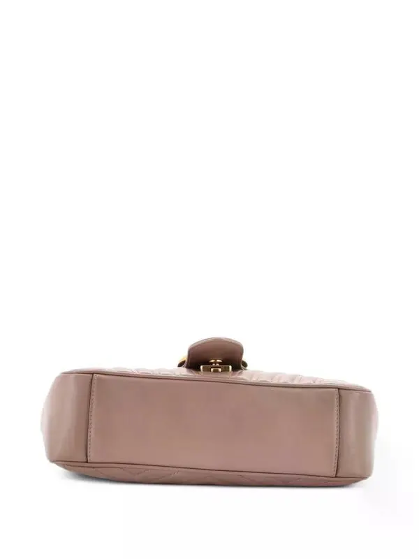 Gucci Gg Marmont Matelassé Leather Medium Shoulder Bag - Neutrals