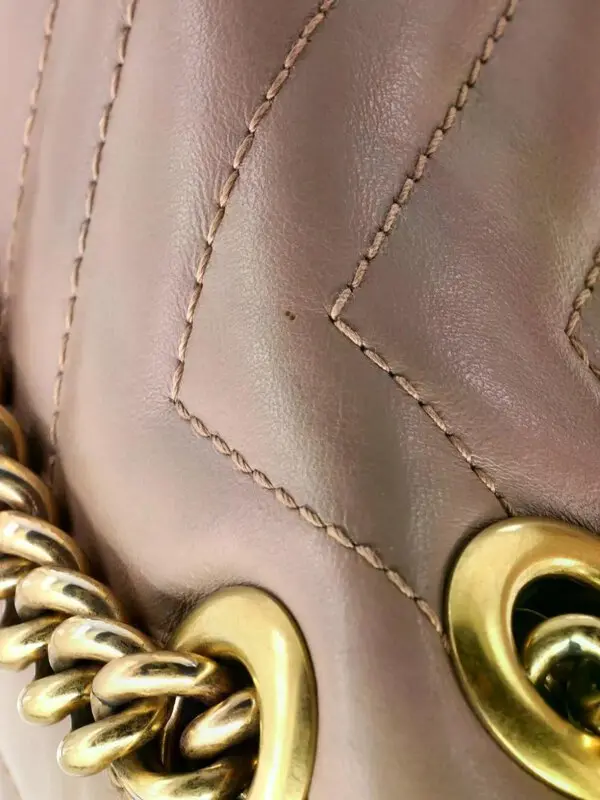 Gucci Gg Marmont Matelassé Leather Medium Shoulder Bag - Neutrals