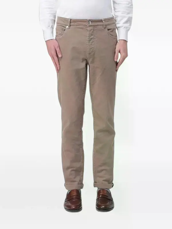 Brunello Cucinelli Straight-leg Jeans - Neutrals
