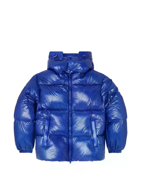 DIESEL® Down Puffer Jacket With Detachable Hood - Blue