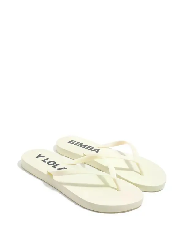 Bimba Y Lola Logo Print Flip Flops