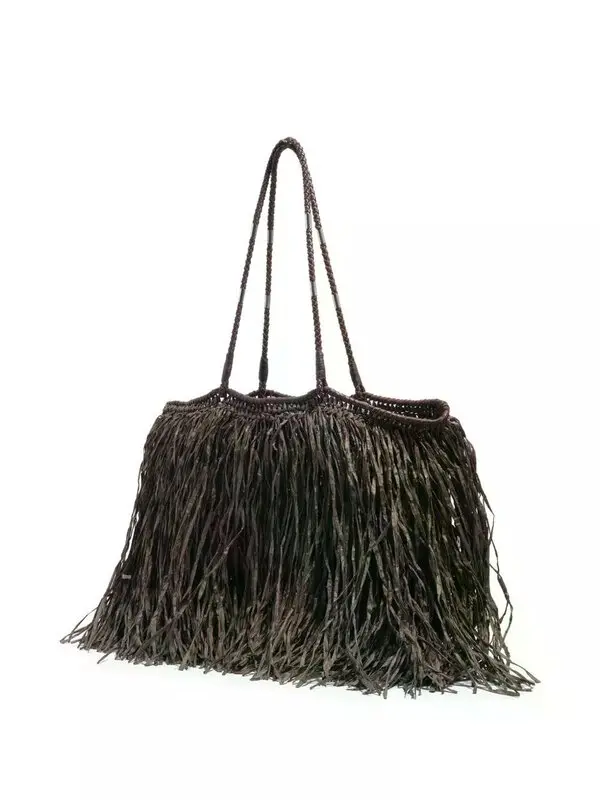 Bimba Y Lola Raffia Effect Shoulder Bag