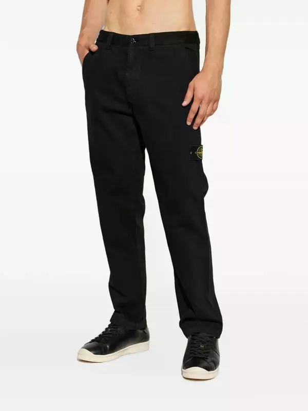 Stone Island Logo Patch Jeans