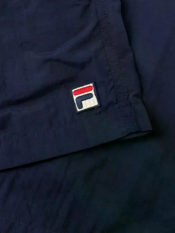 FILA Logo Embroidered Drawstring Swim Shorts