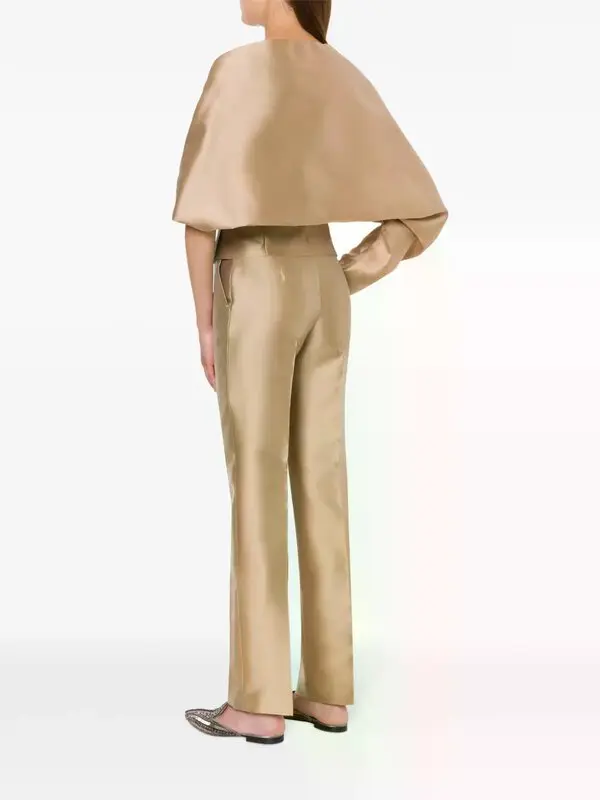 Alberta Ferretti Asymmetric Satin Jacket