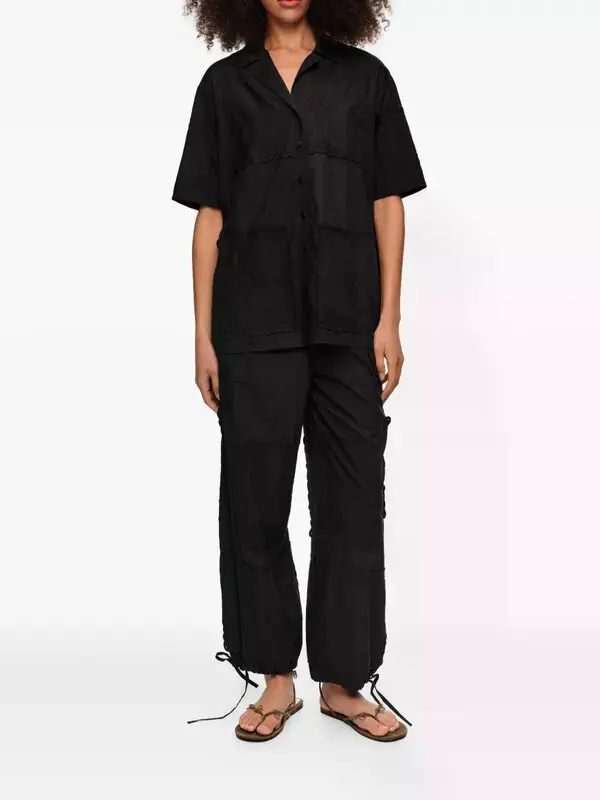 Bimba Y Lola Embroidered Patchwork Drawstring Trousers