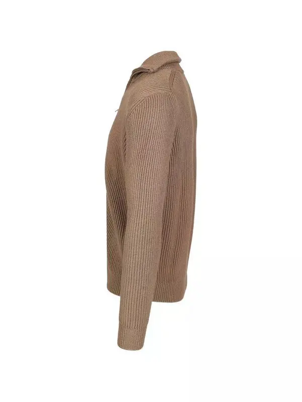 AL DUCA D’AOSTA 1902 Ribbed Knit Zip-up Sweater