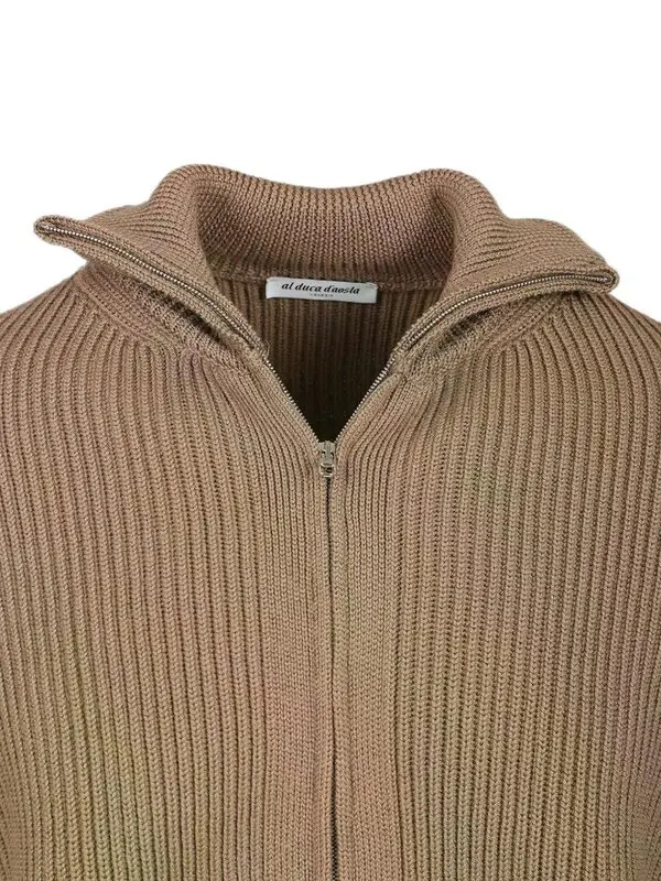 AL DUCA D’AOSTA 1902 Ribbed Knit Zip-up Sweater