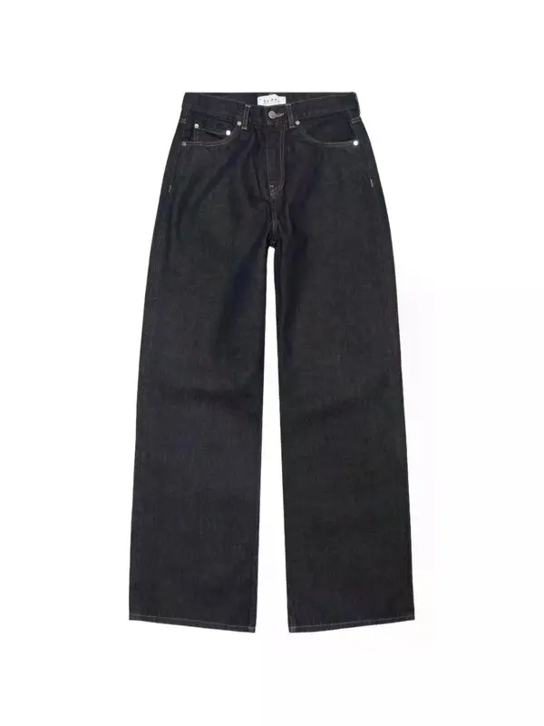Edwin Olivia" Wide-leg Jeans With Contrast Stitching