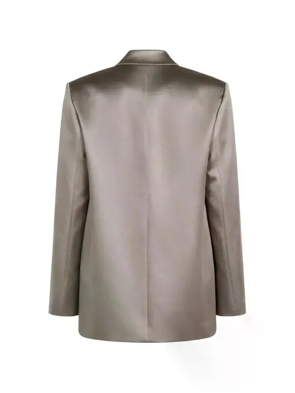 THE SEI Single-breasted Silk Blazer