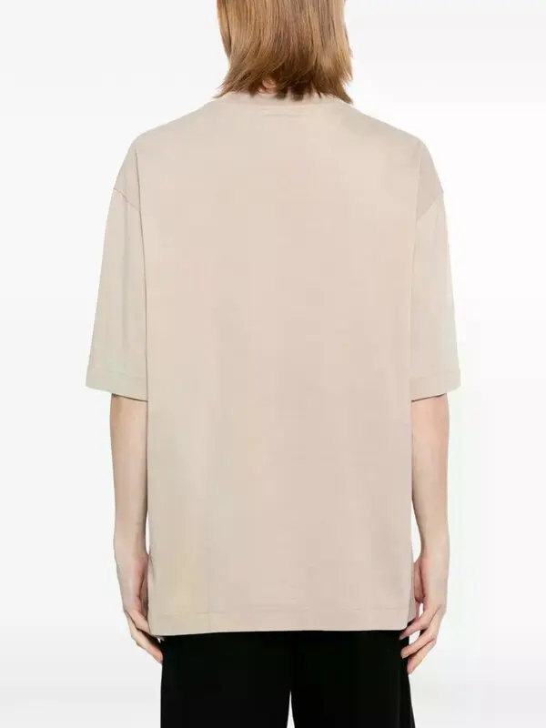Off-White Logo-print Cotton T-shirt - Neutrals