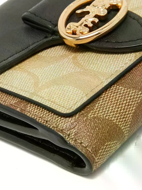 COACH Georgie Monogram Canvas Wallet