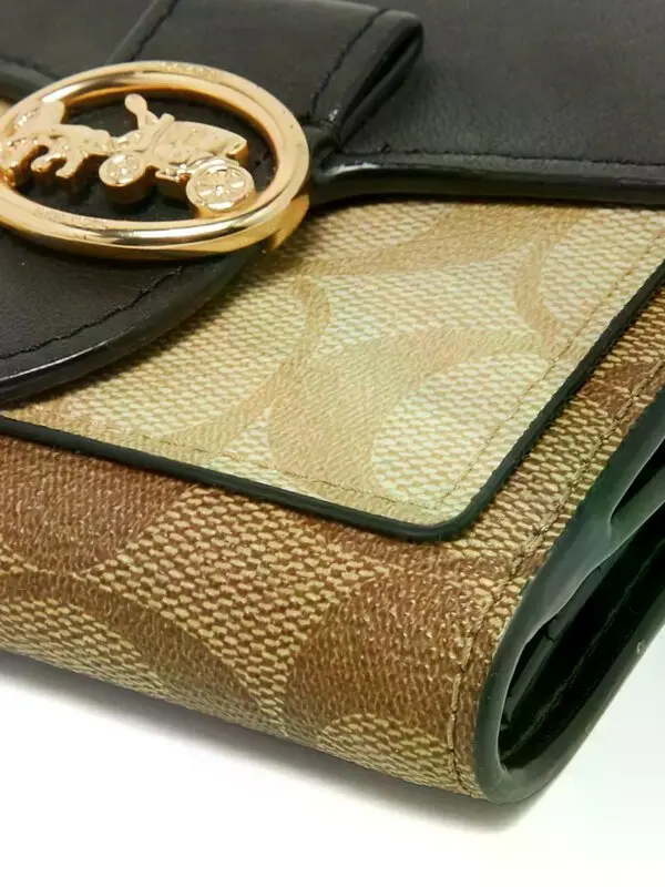 COACH Georgie Monogram Canvas Wallet