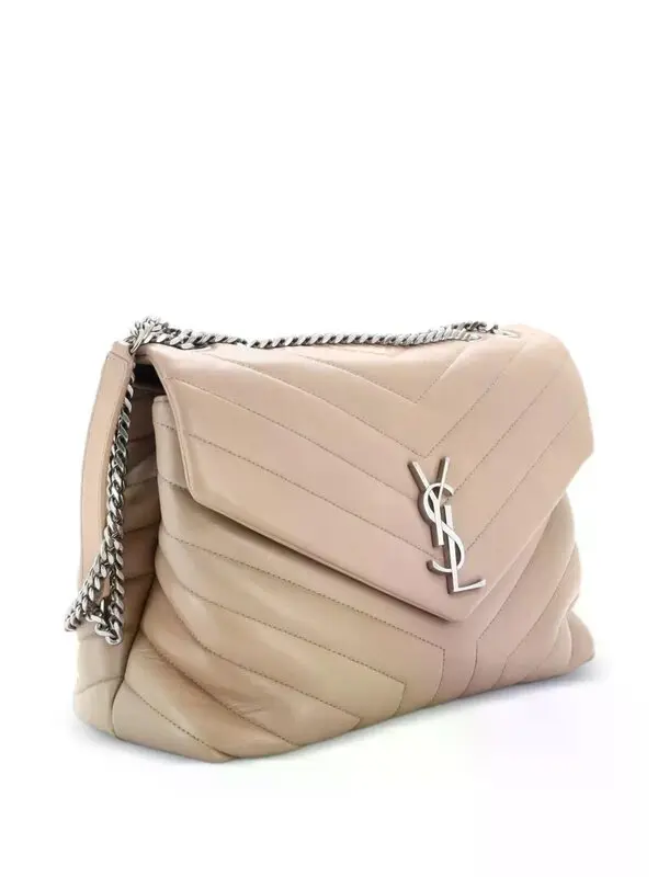 Saint Laurent Loulou Matelassé Chevron Leather Medium Shoulder Bag