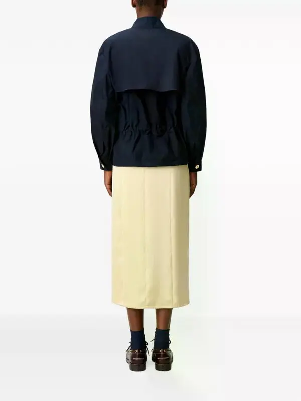 Claudie Pierlot Drawstring Waist Storm Flap Parka