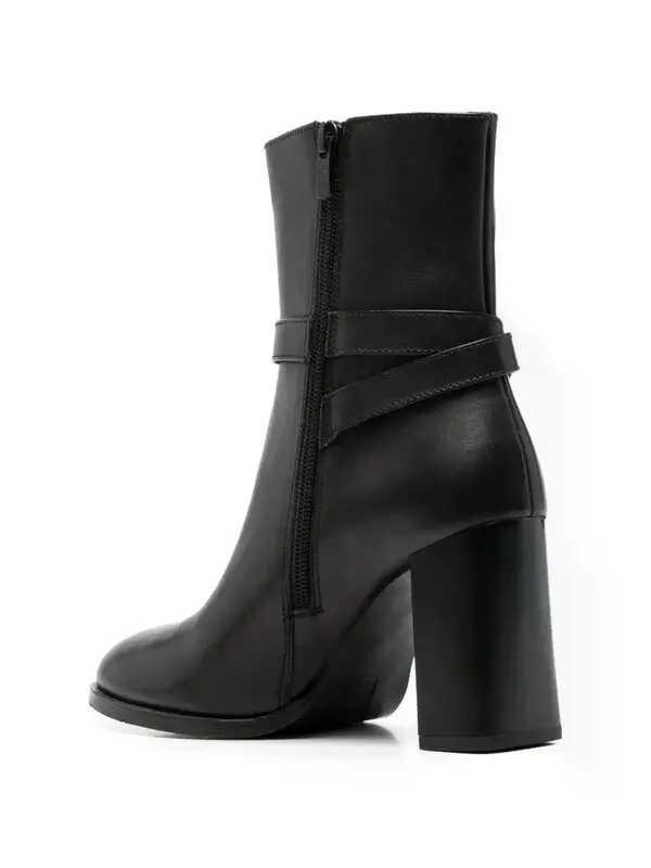 SERGIO MORETTI FIRENZE Leather Ankle Boots