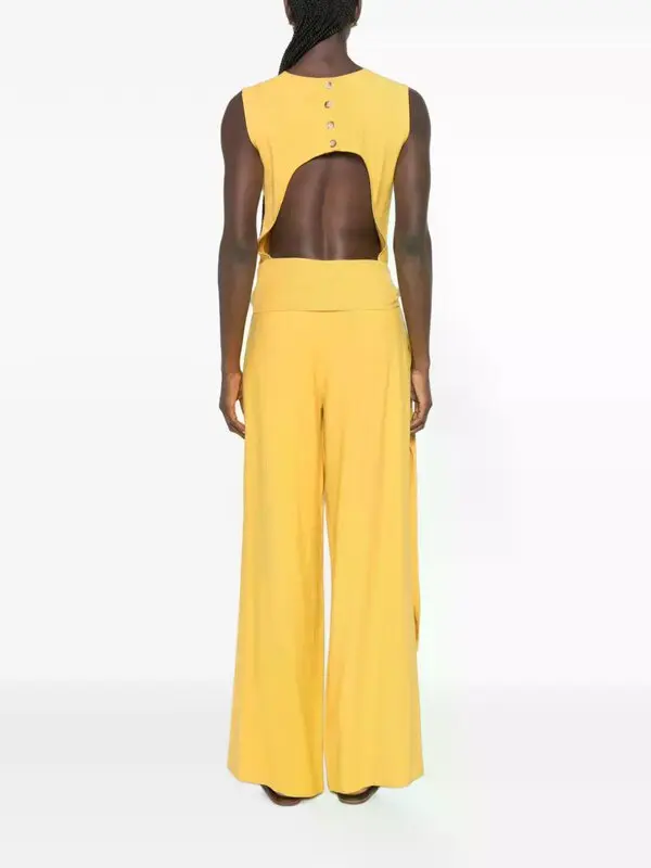 VICOLO Knot-detail Sleeveless Jumpsuit