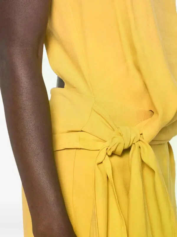 VICOLO Knot-detail Sleeveless Jumpsuit