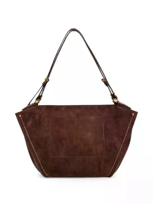 GIANNI CHIARINI Suede Shoulder Bag - Brown