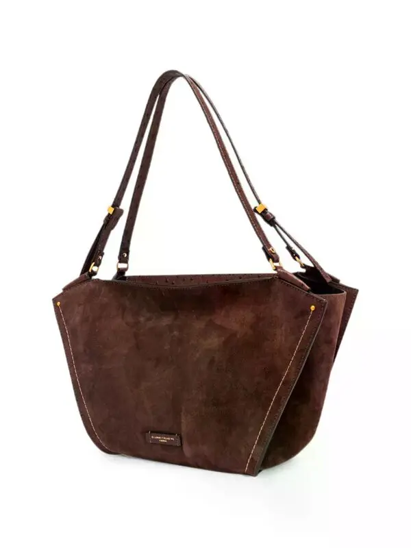 GIANNI CHIARINI Suede Shoulder Bag - Brown