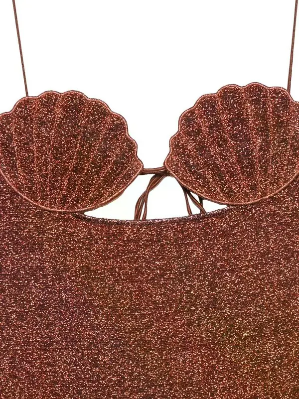 Oseree Lumière Shell Cutout One-piece Swimsuit
