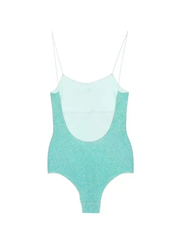 Oseree Lumierè Glitter-effect Swimsuit - Blue