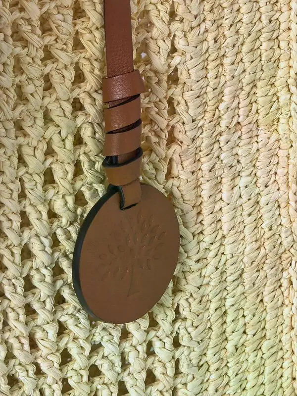 Mulberry Crochet Raffia Tote Bag