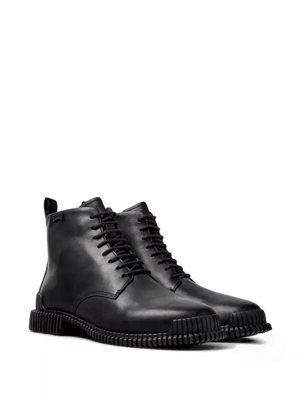 Camper Pix Lace-up Ankle Boots - Black