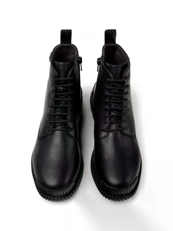 Camper Pix Lace-up Ankle Boots - Black