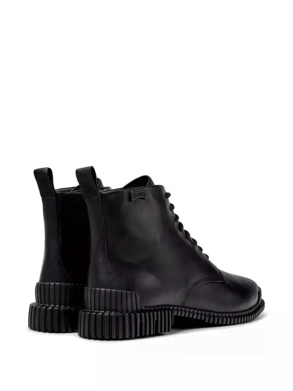 Camper Pix Lace-up Ankle Boots - Black