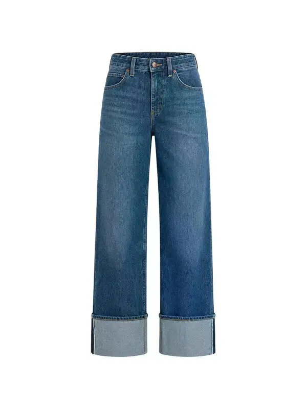 LEEM Rider Loose Turn-up Jeans