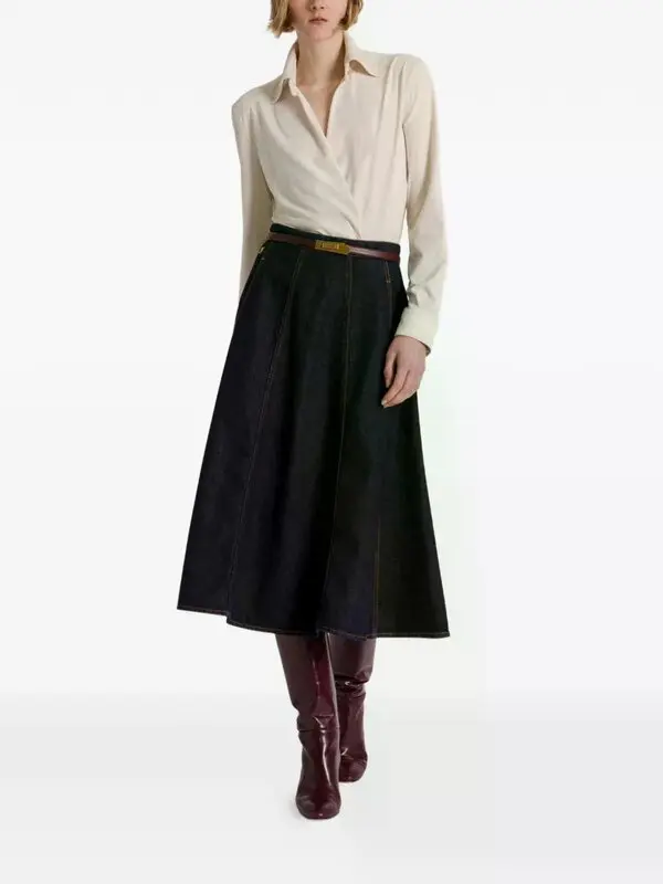 Alberta Ferretti Leather Knee-high Boots