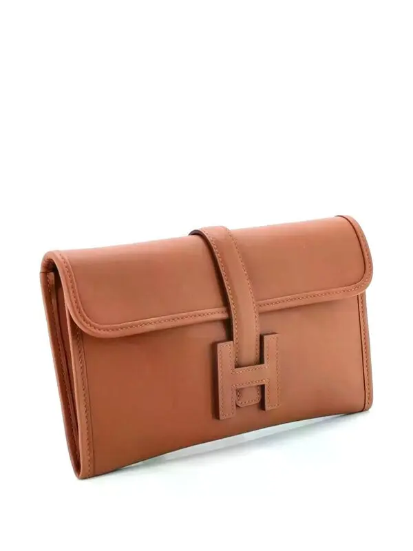 Hermès Jige Duo Swift Clutch Bag - Brown