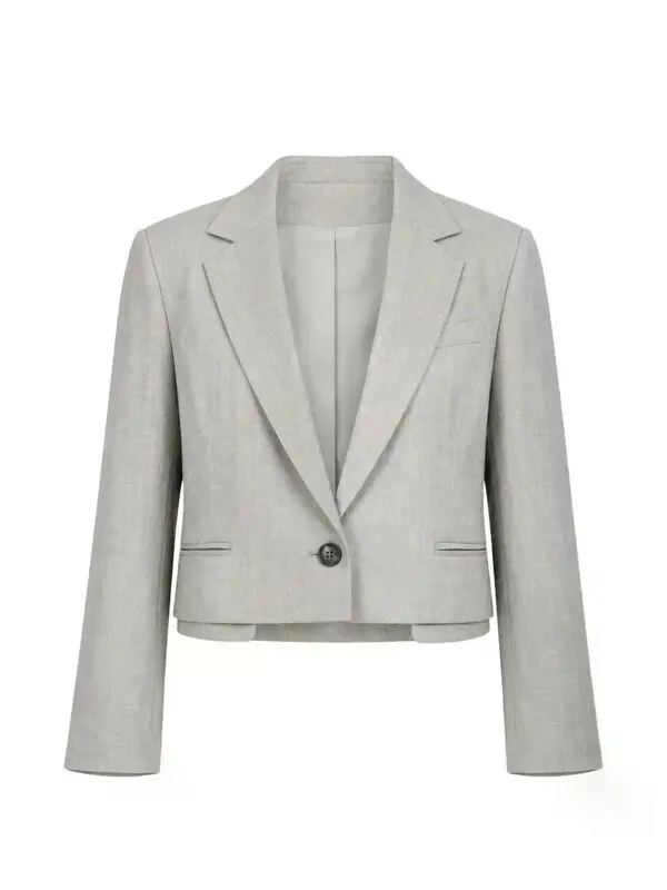 WE-AR4 Single-breasted Cropped Blazer