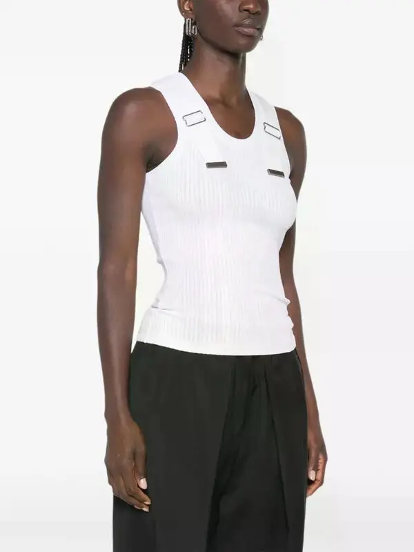 Loewe Ribbed Knit Top With Buckle Detail