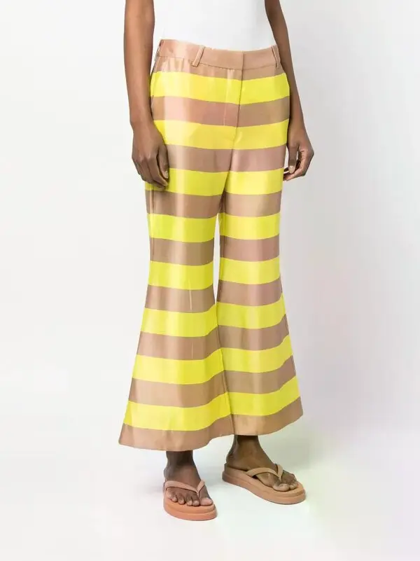 Zimmermann Wonderland Striped Flared Trousers