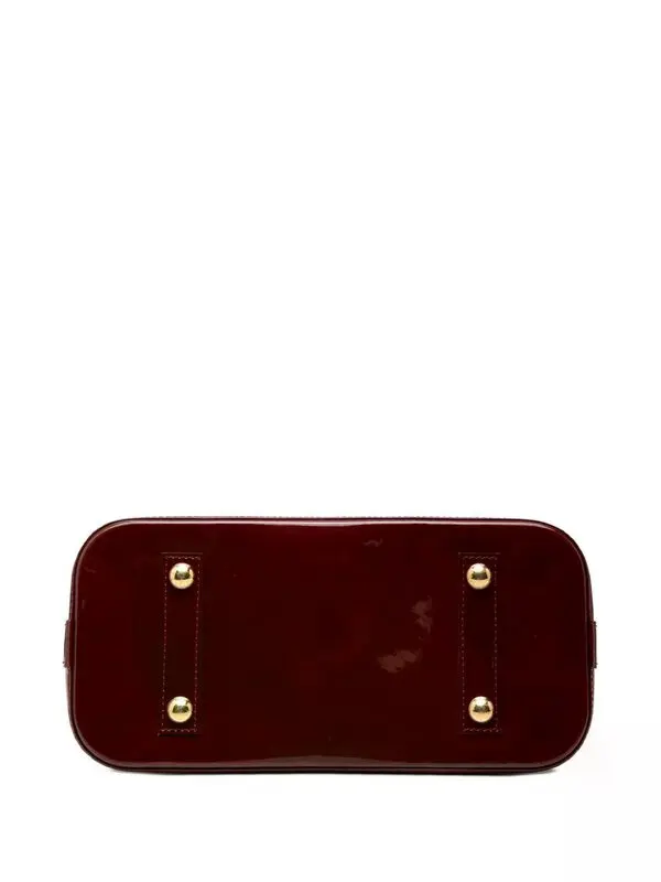 LOUIS VUITTON Monogram Vernis Alma Pm Handbag - Red