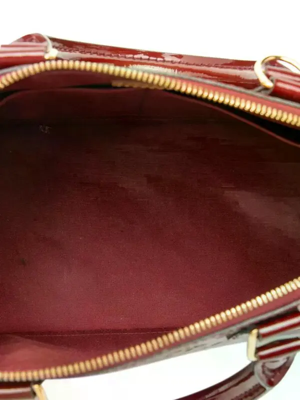 LOUIS VUITTON Monogram Vernis Alma Pm Handbag - Red