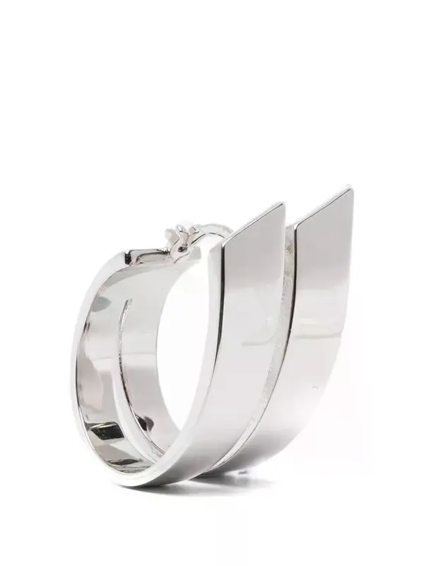 LAG WORLD Arcade Hoop Earring - Silver