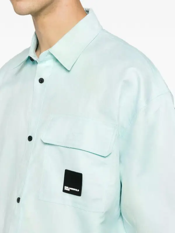 Karl Lagerfeld Logo-patch Short-sleeve Shirt