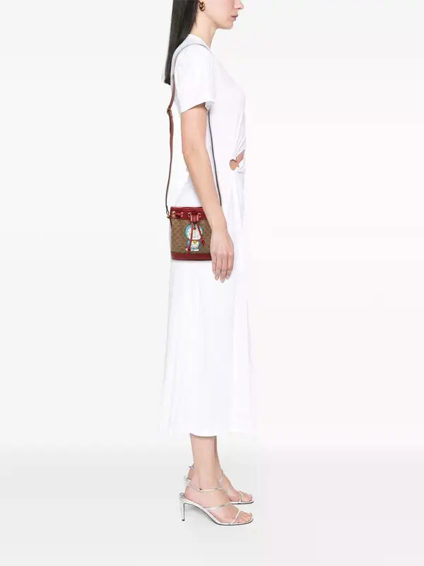 Gucci Micro Gg Supreme Doraemon Bucket Bag
