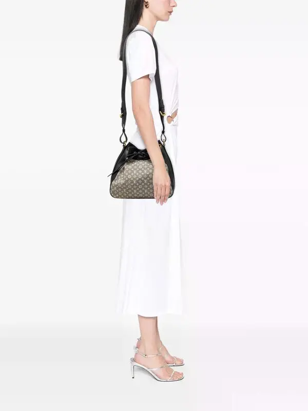 LOUIS VUITTON Monogram Mini Lin Noe Pm Bucket Bag - Grey